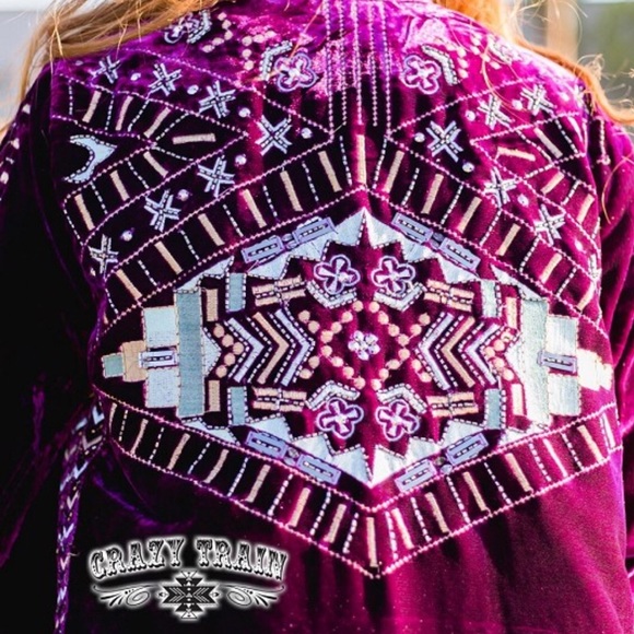 Other | Long Purple Velvet Duster | Poshmark